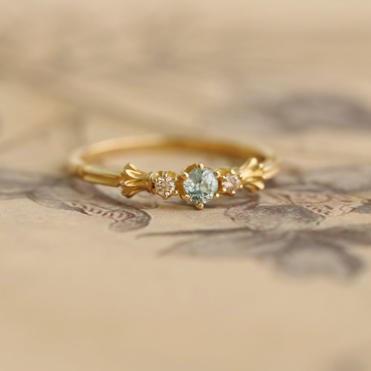 Aquamarine Bluebird ring – TED&MAG JEWELRY STUDIO
